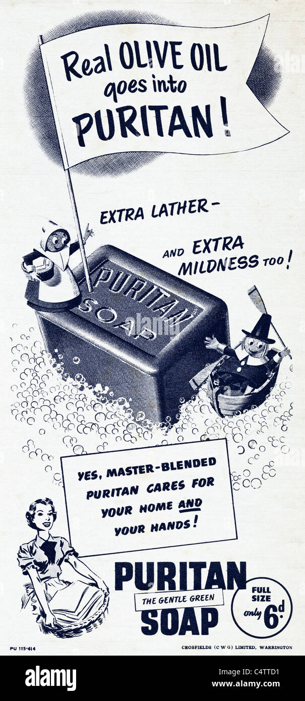Soap advert 1950s hi-res stock photography and images - Alamy