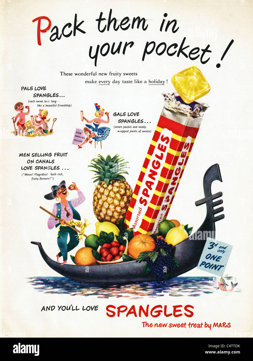 Vintage sweets adverts hi-res stock photography and images - Alamy
