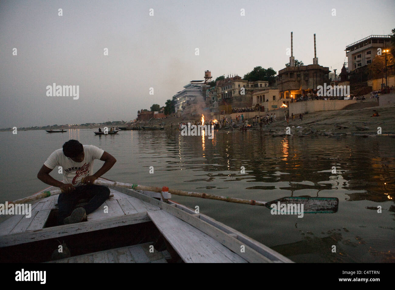 Varanasi (aka Banaras) is situated on the banks of the River Ganges is ...
