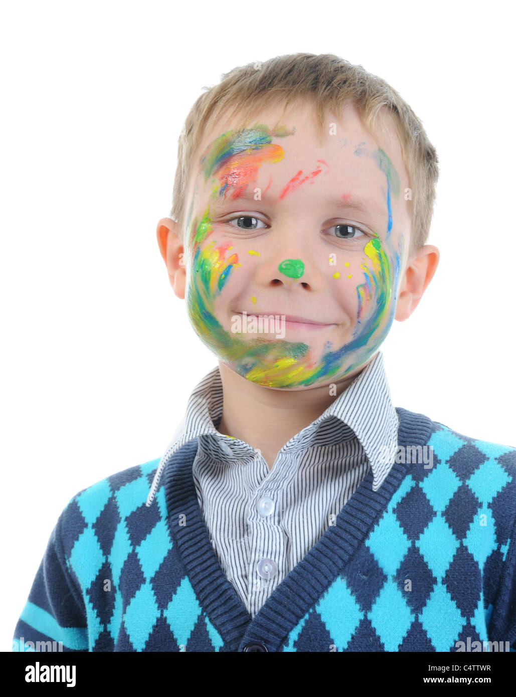 Stained face hi-res stock photography and images - Alamy
