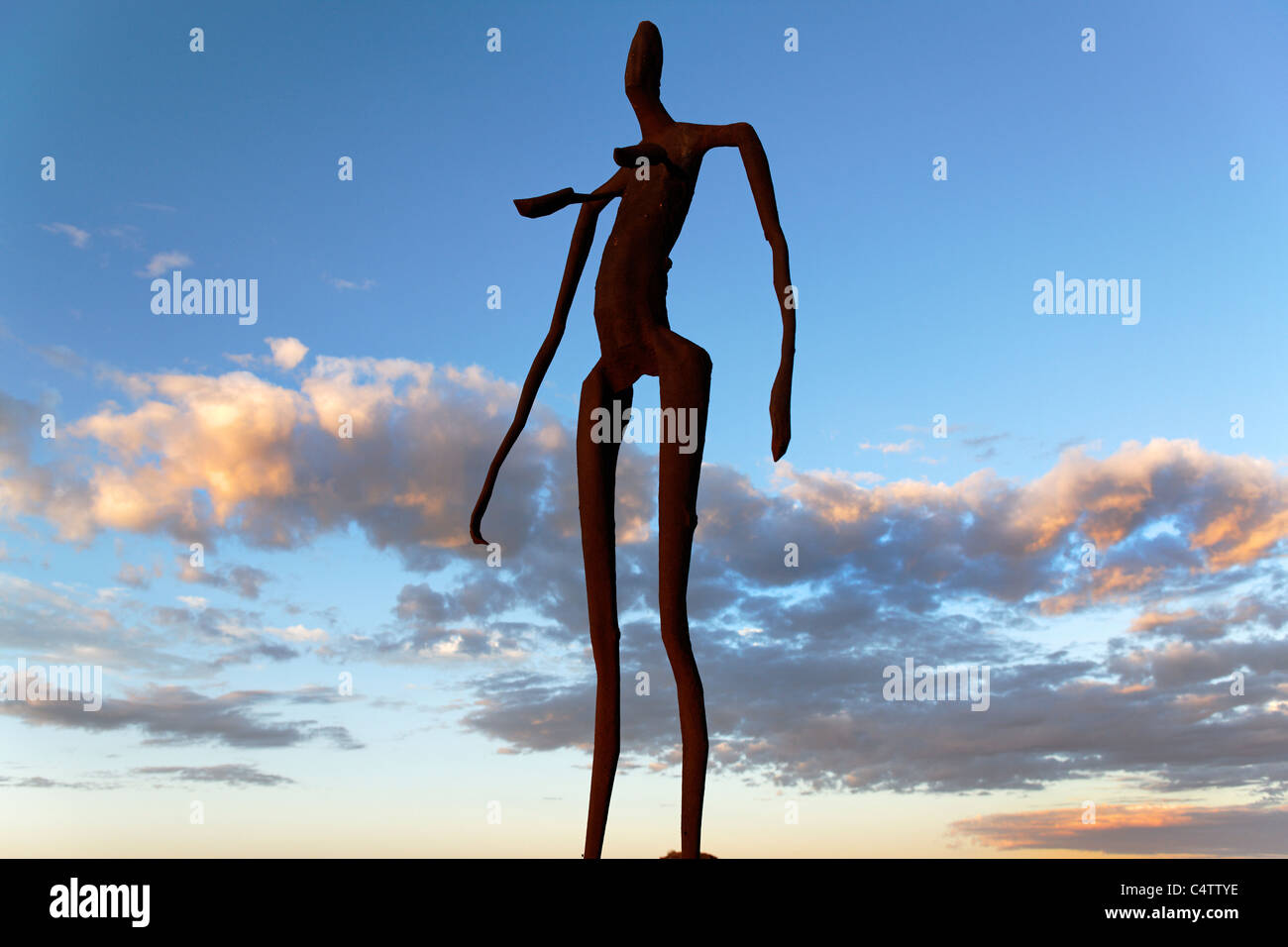 Sculpture by Antony Gormley, Inside Australia exhibition, on Lake ...