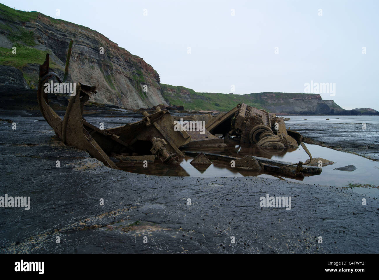 Saltwick Bay near Whitby Stock Photo - Alamy
