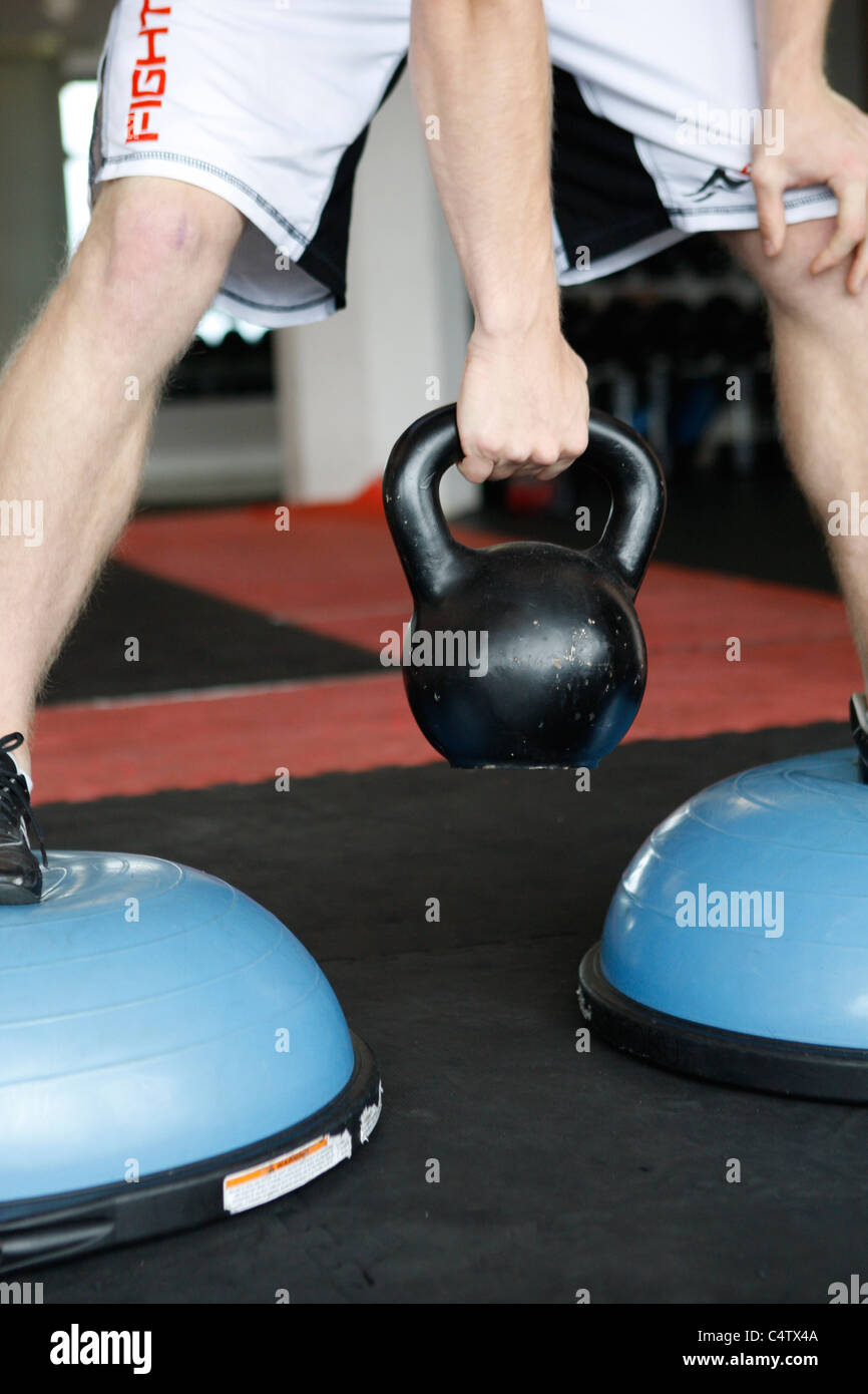 skier training in a gym Stock Photo - Alamy