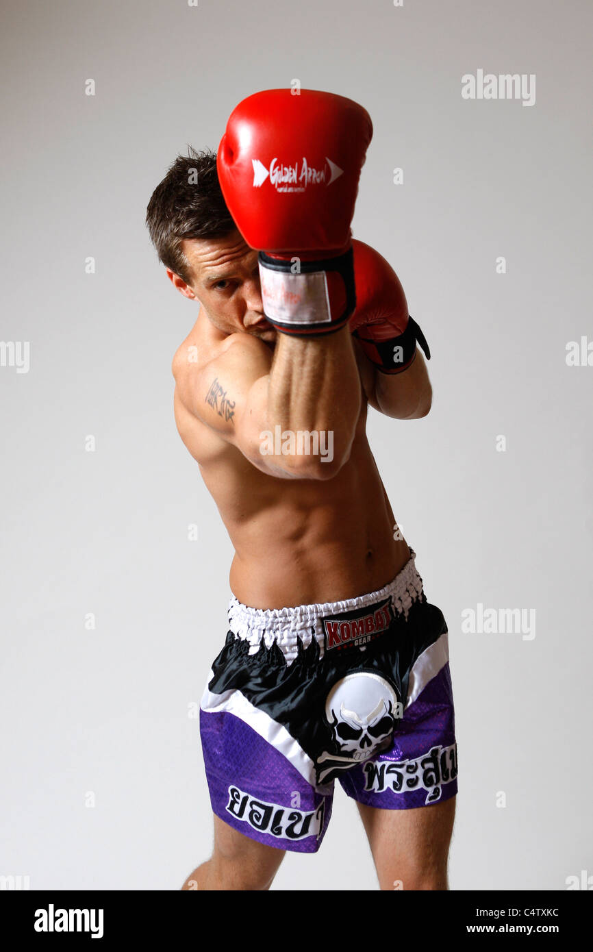 kick boxer training Stock Photo - Alamy