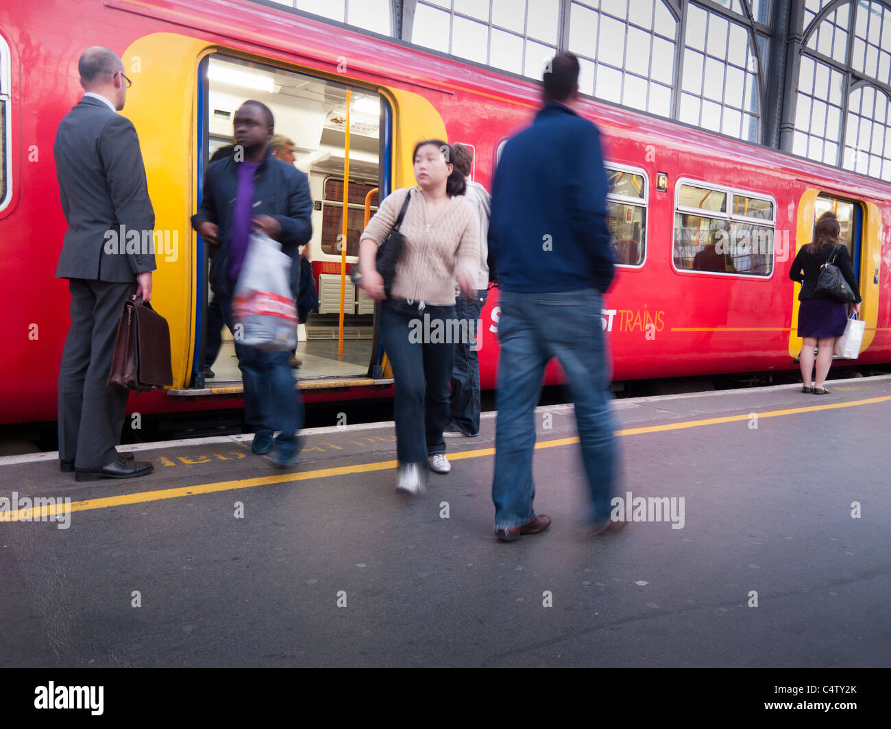 Waterloo trains hi-res stock photography and images - Alamy