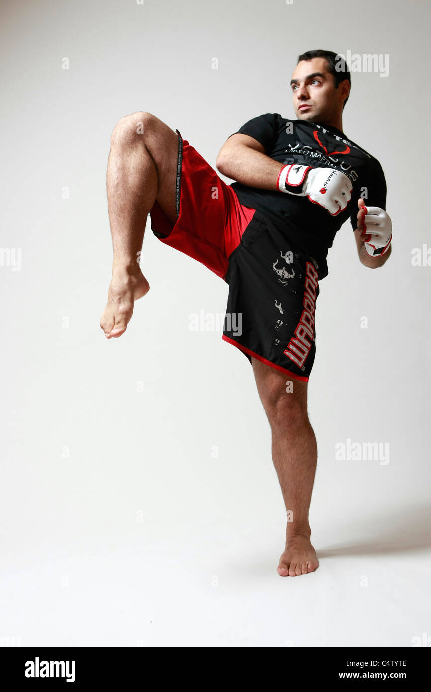 kick boxer training Stock Photo - Alamy