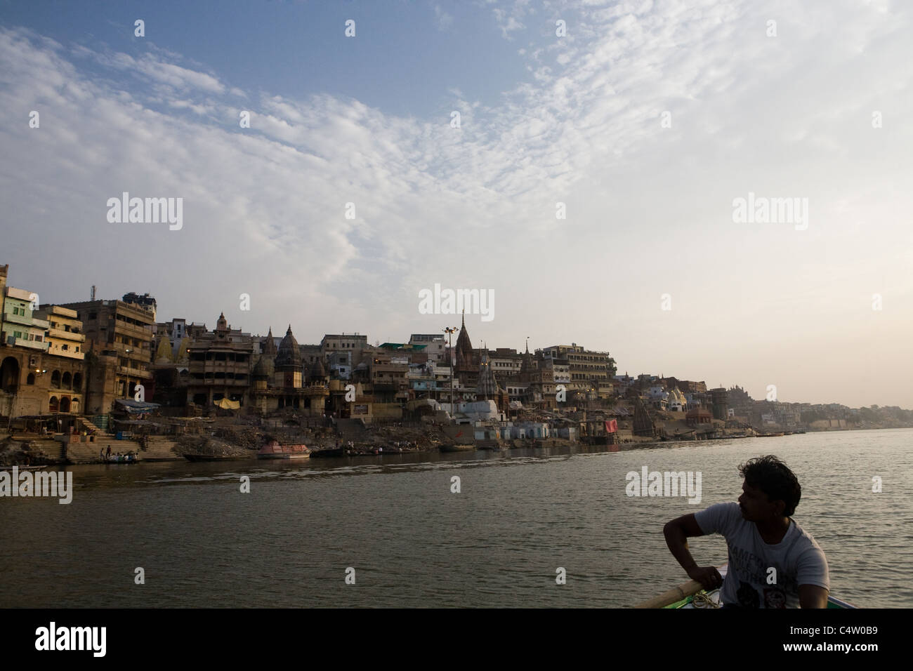 Varanasi (aka Banaras) is situated on the banks of the River Ganges is ...