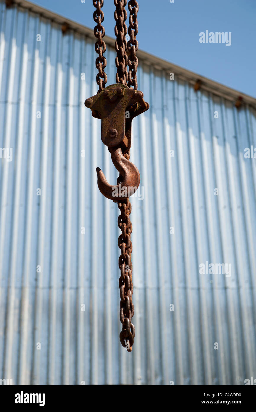 Rusty metal hook Stock Photo - Alamy