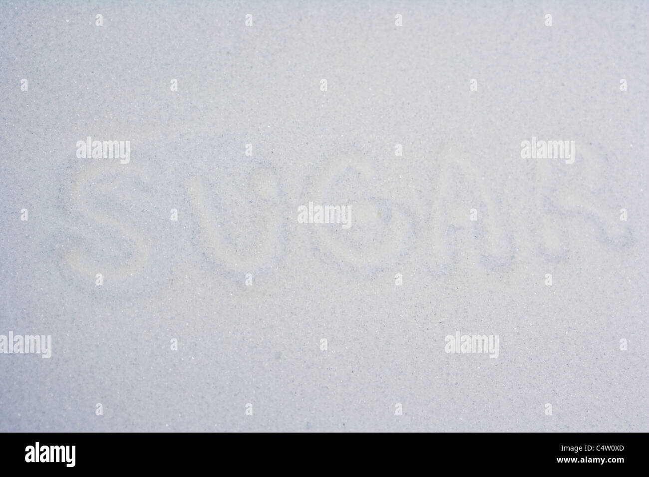 Sugar writing hi-res stock photography and images - Alamy
