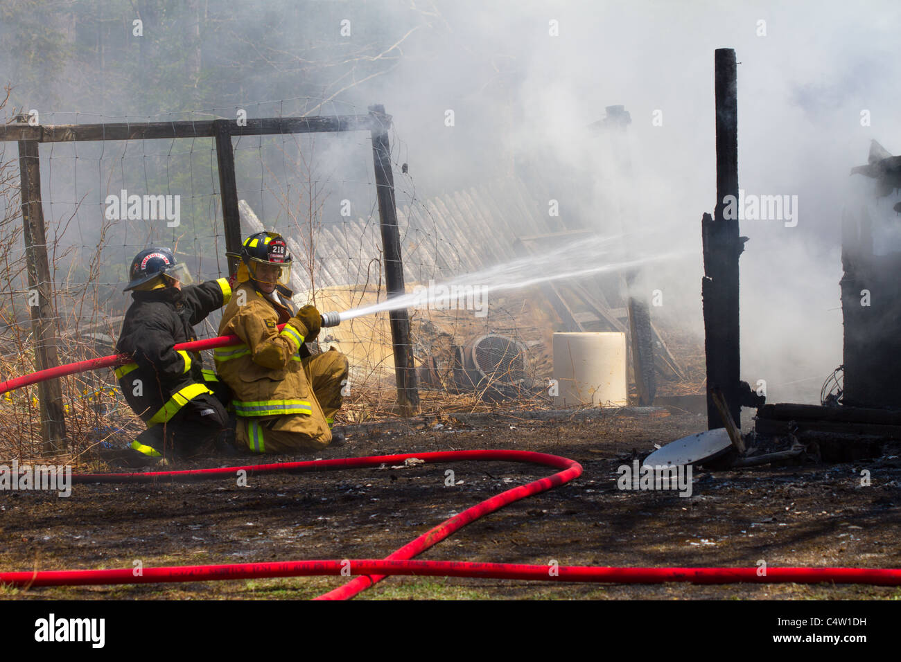 Firefighting fire fighting hi-res stock photography and images - Alamy