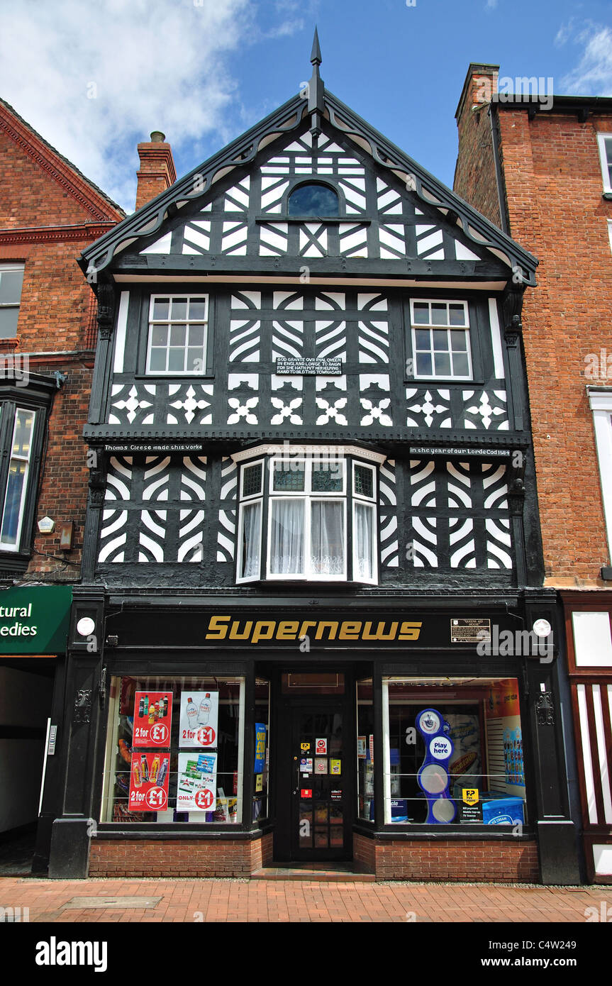 Tudor house, High Street, Nantwich, Cheshire, England, United Kingdom ...