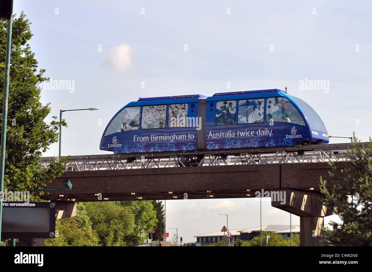 AirRail driverless train at Birmingham Airport, UK Stock Photo - Alamy