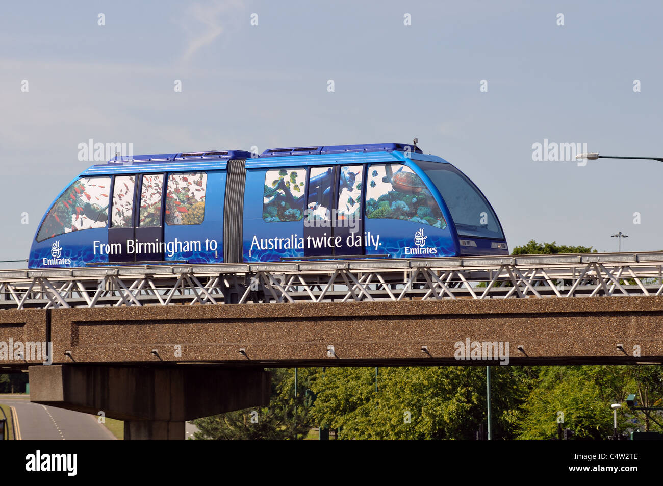 AirRail train at Birmingham Airport, UK Stock Photo - Alamy