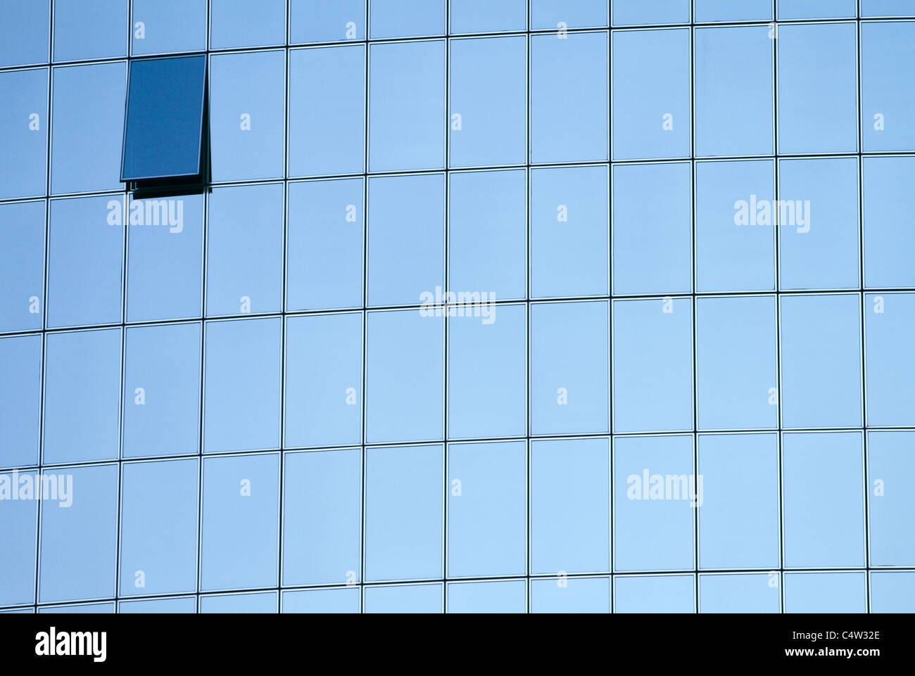 Blue windows of modern office building Stock Photo - Alamy
