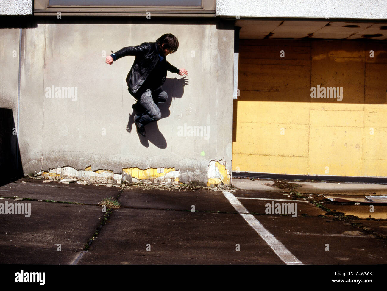 Man person action jumping hi-res stock photography and images - Alamy