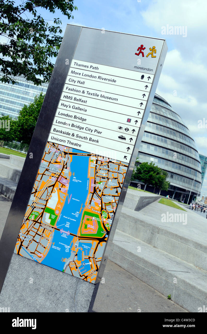 Uk signpost london map maps hi-res stock photography and images - Alamy
