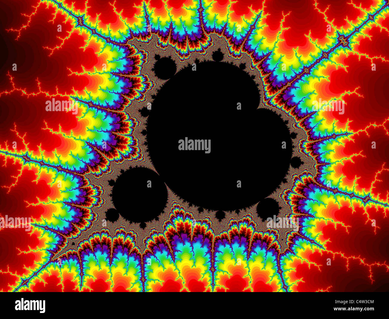 A Computer Generated Fractal Based On The Mandelbrot Set Stock Photo ...