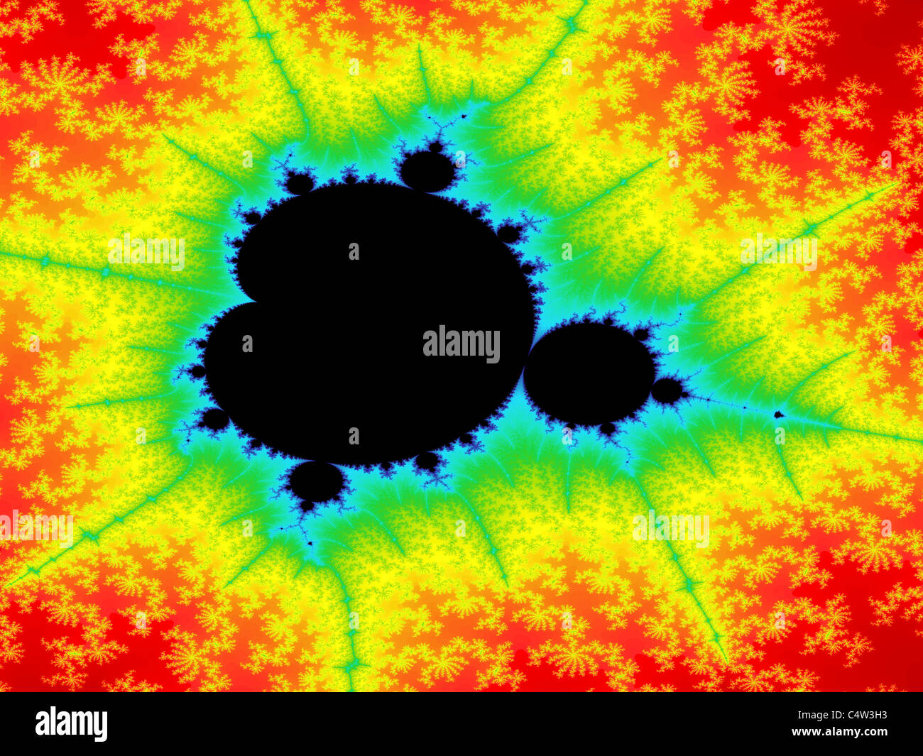 Computer Generated Fractal From The Mandelbrot Set Surrounded By ...