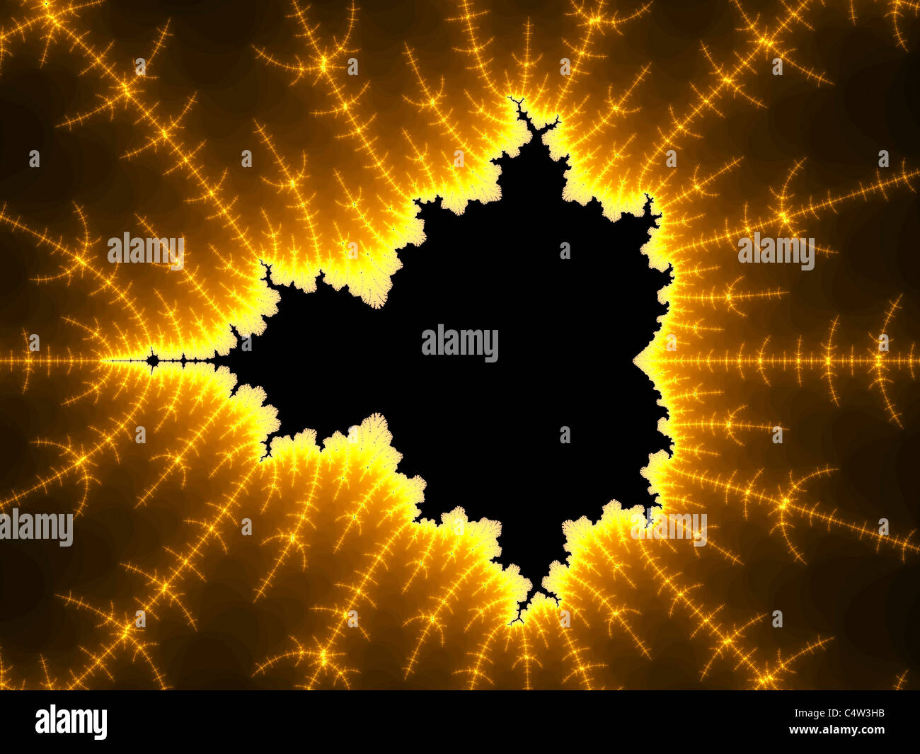 Computer Generated Fractal From Deep Within The Mandelbrot Set Stock ...