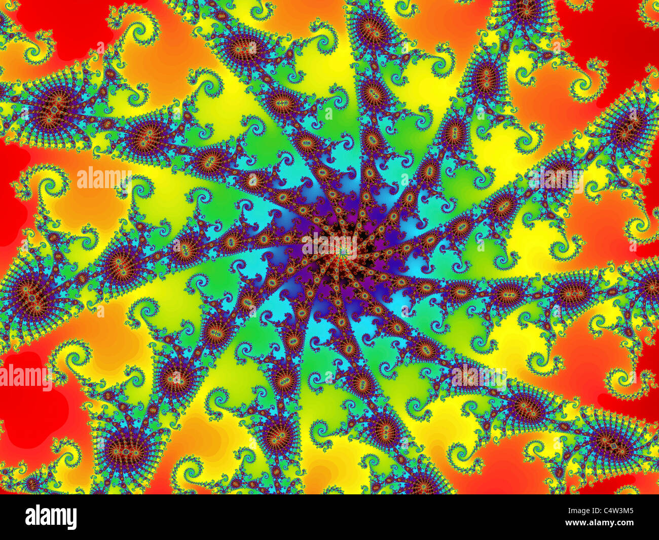 Fractal rainbow mandelbrot hi-res stock photography and images - Alamy