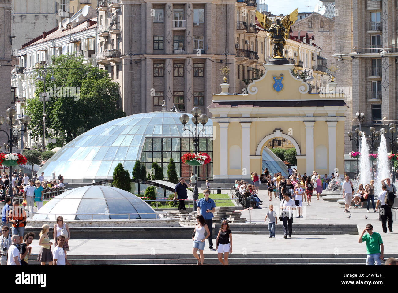 Independence Square in Kiev, Ukraine Stock Photo - Alamy