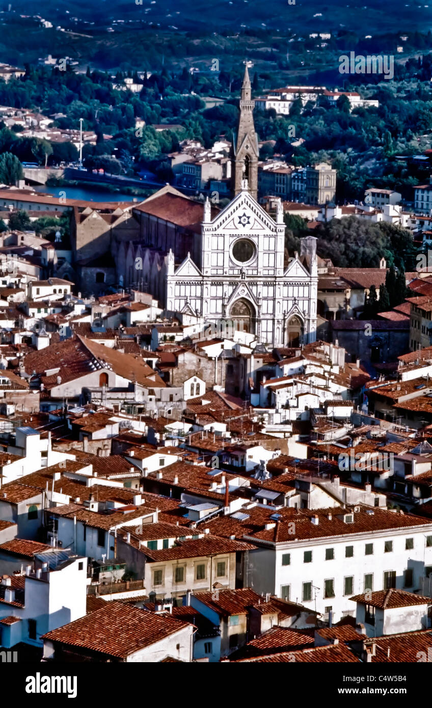 Florence, Italy, Cityscape of old City Center (From Cathedral ) santa ...