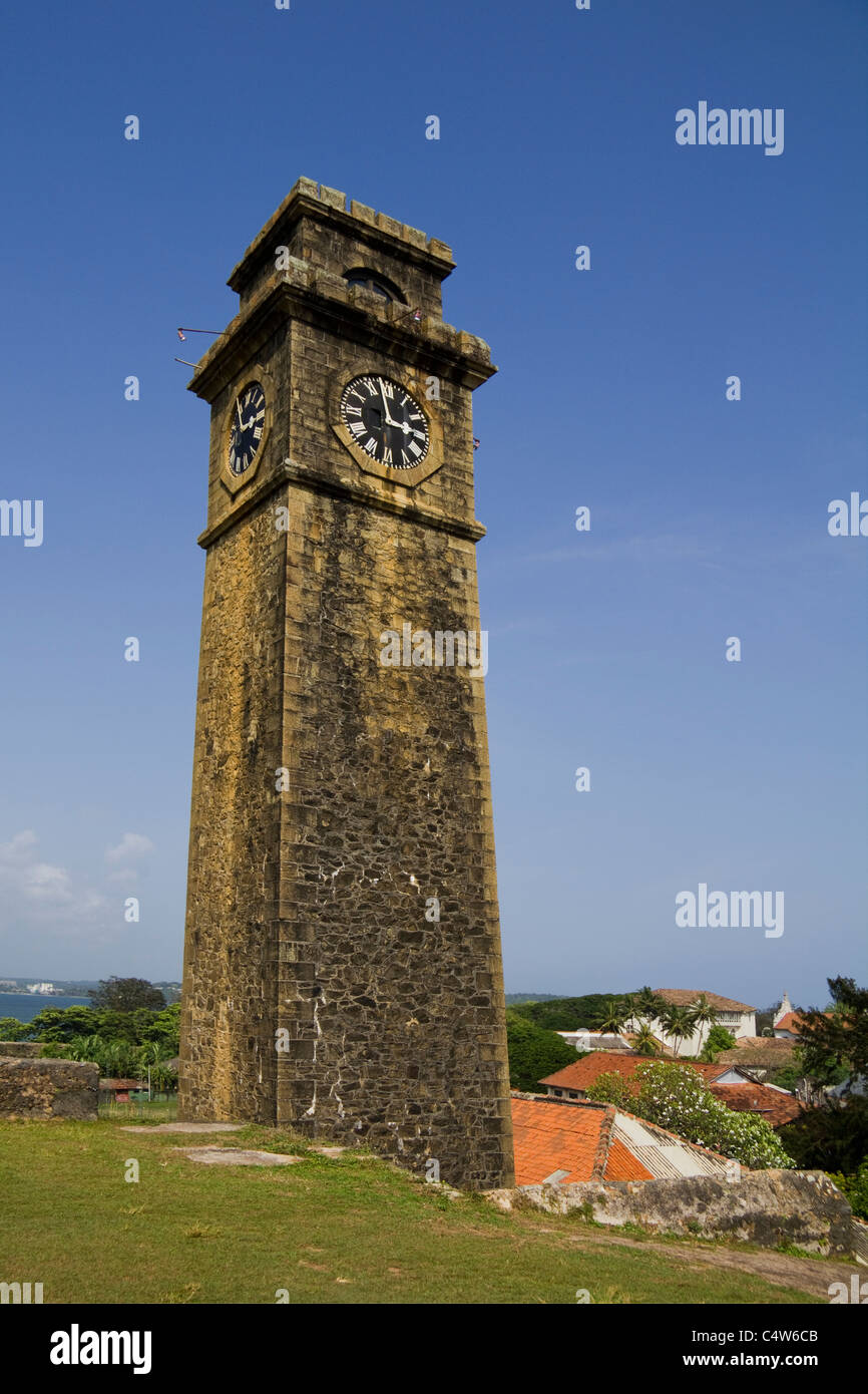 Clock tower in Galle Fort, Galle, Sri Lanka, Asia Stock Photo - Alamy