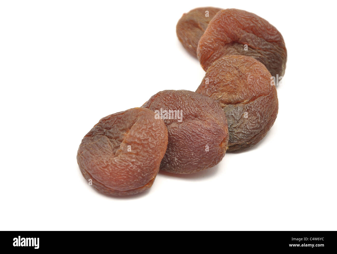 Detailed and colorful image of dried apricots Stock Photo - Alamy