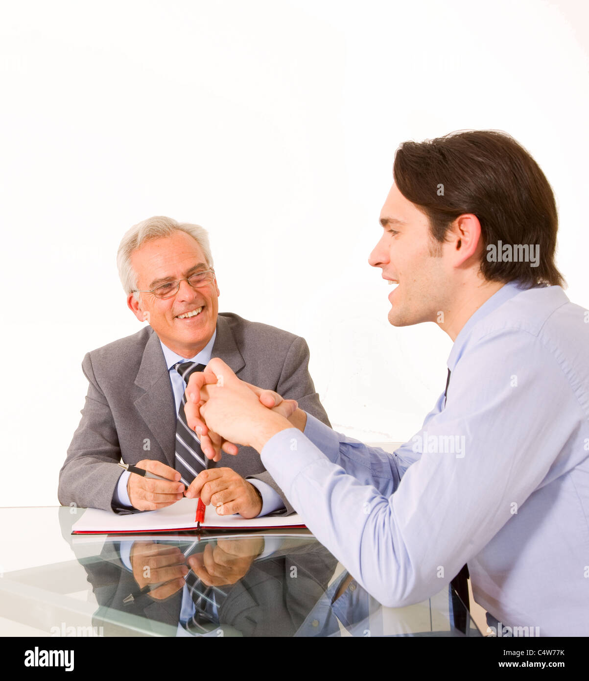 Job interview men only hi-res stock photography and images - Alamy