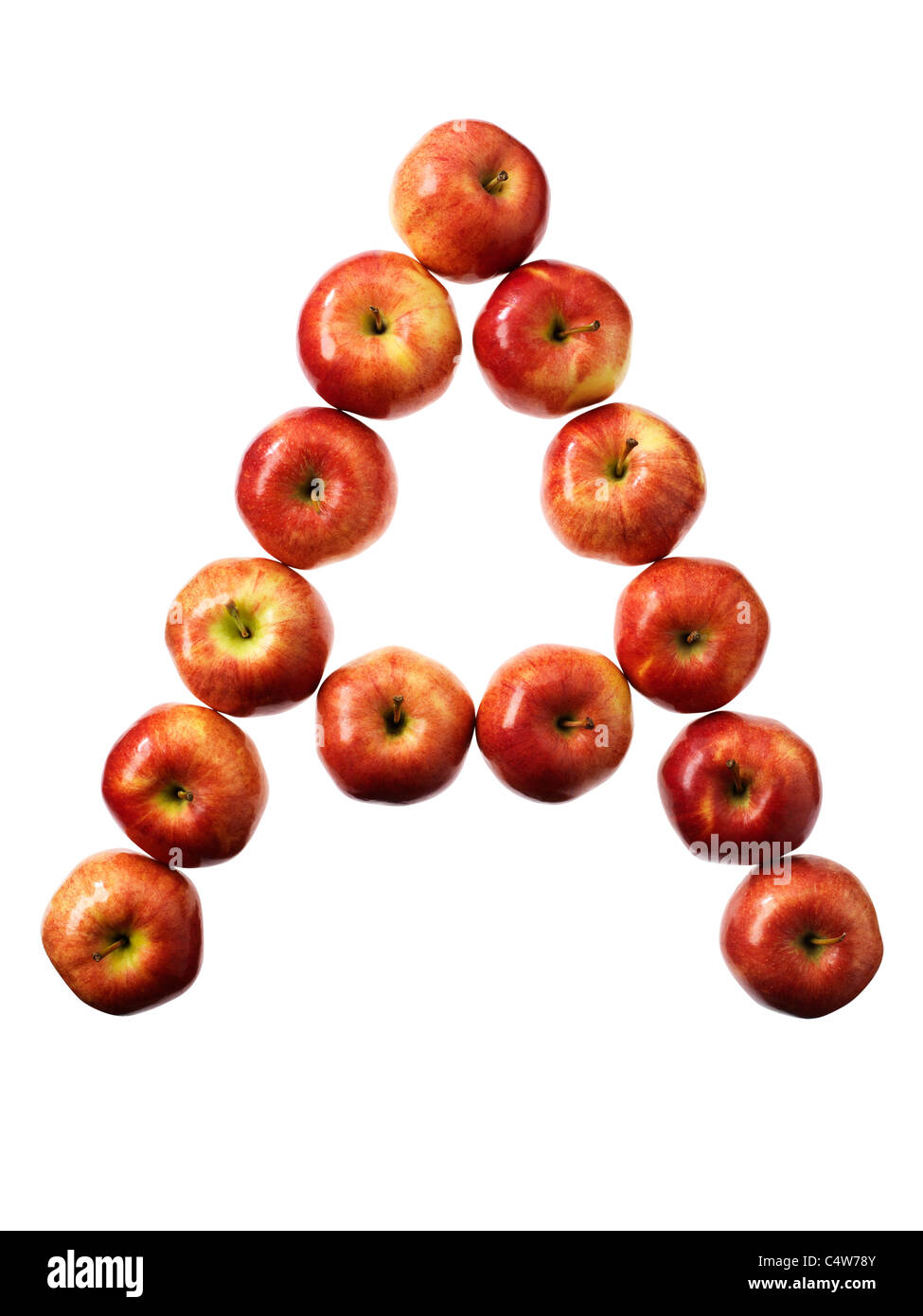 Apples Forming Letter A Stock Photo - Alamy