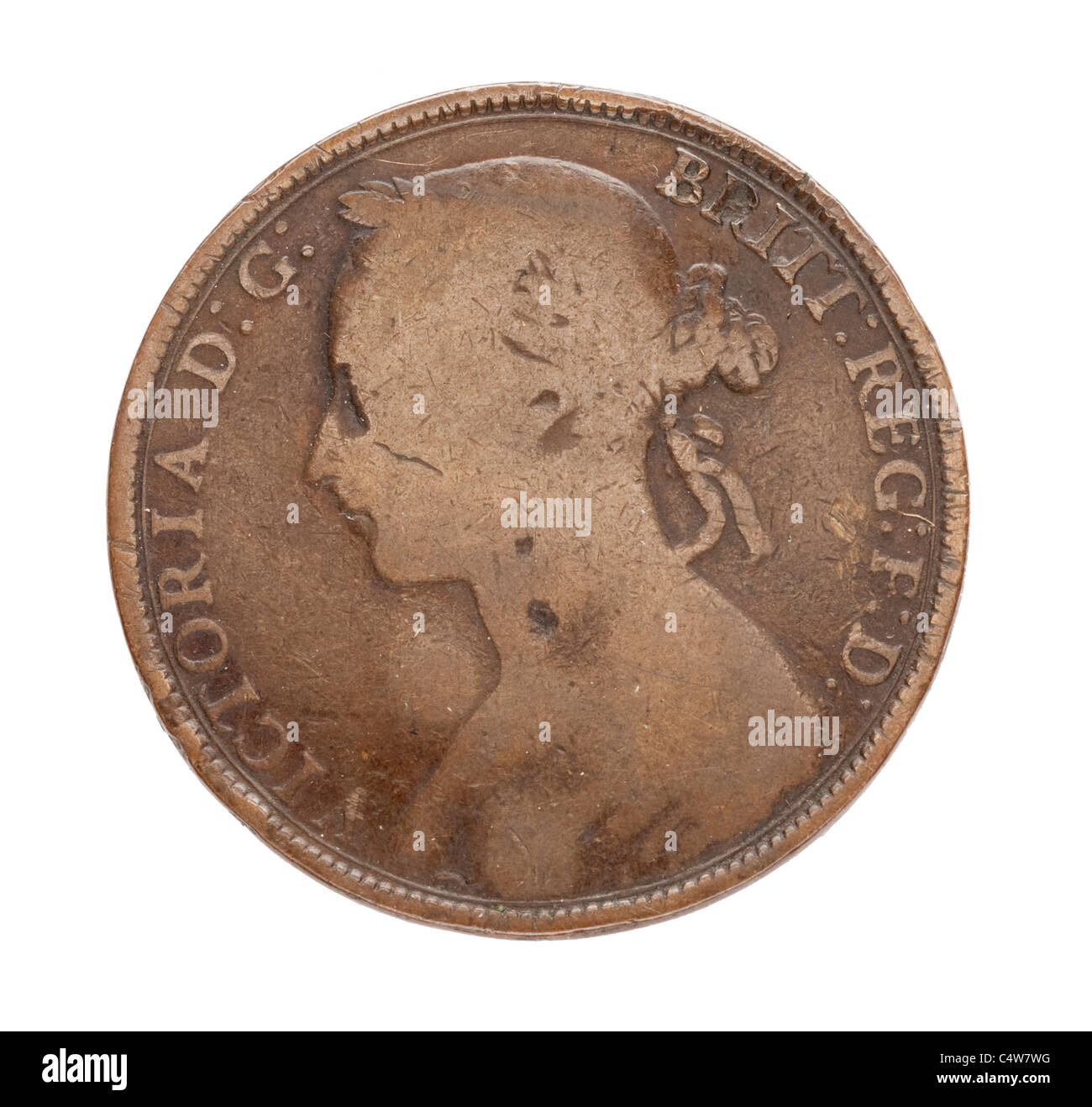 Old penny cutout hi-res stock photography and images - Alamy