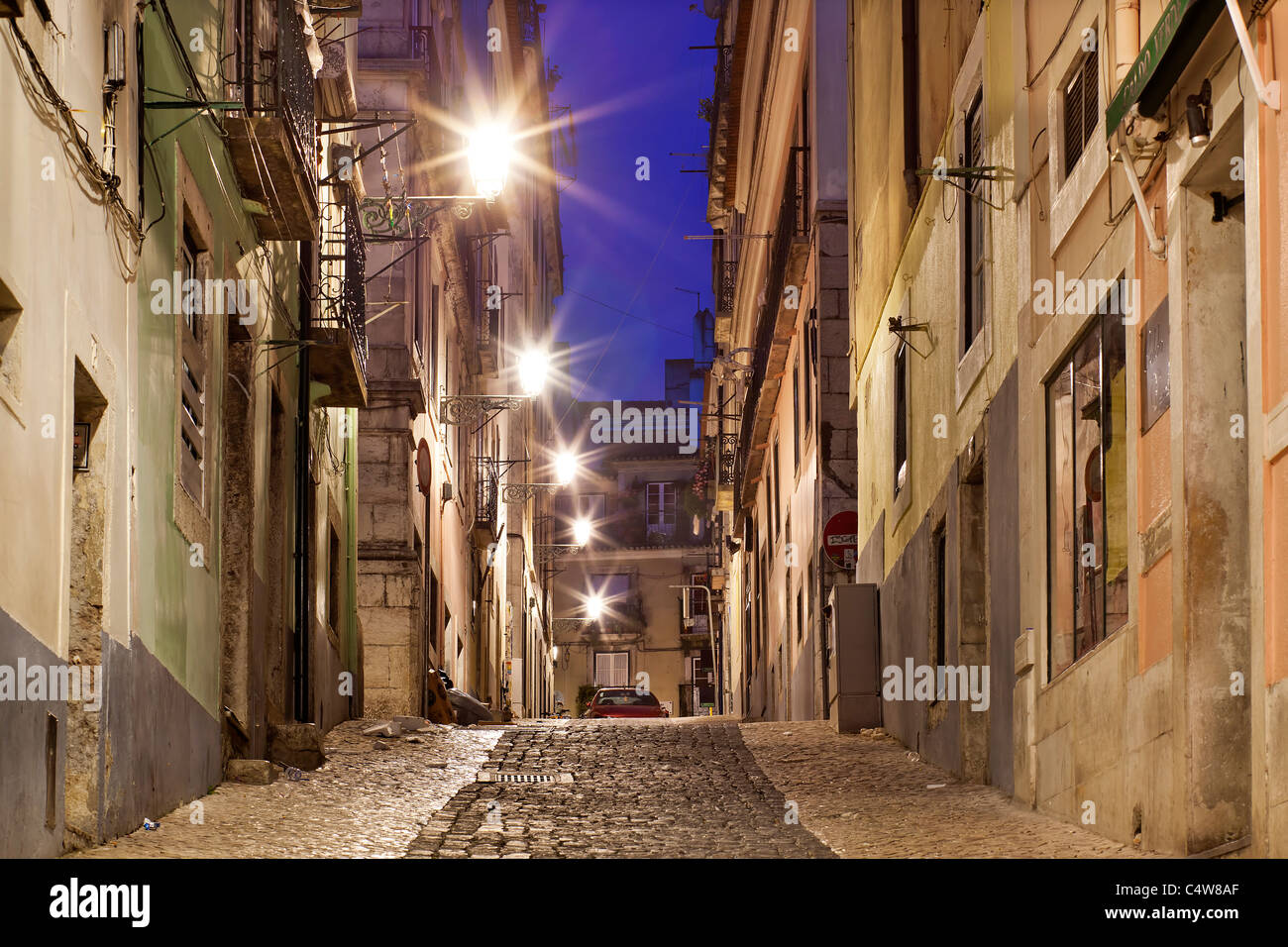 Lisbon bairro alto night hi-res stock photography and images - Alamy