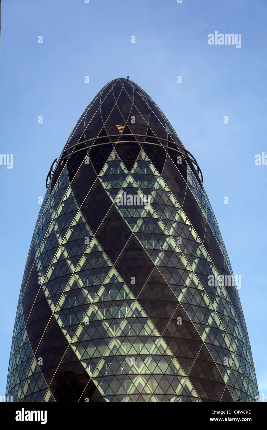 30 St Mary Axe, the Swiss Re Building (colloquially referred to as the ...