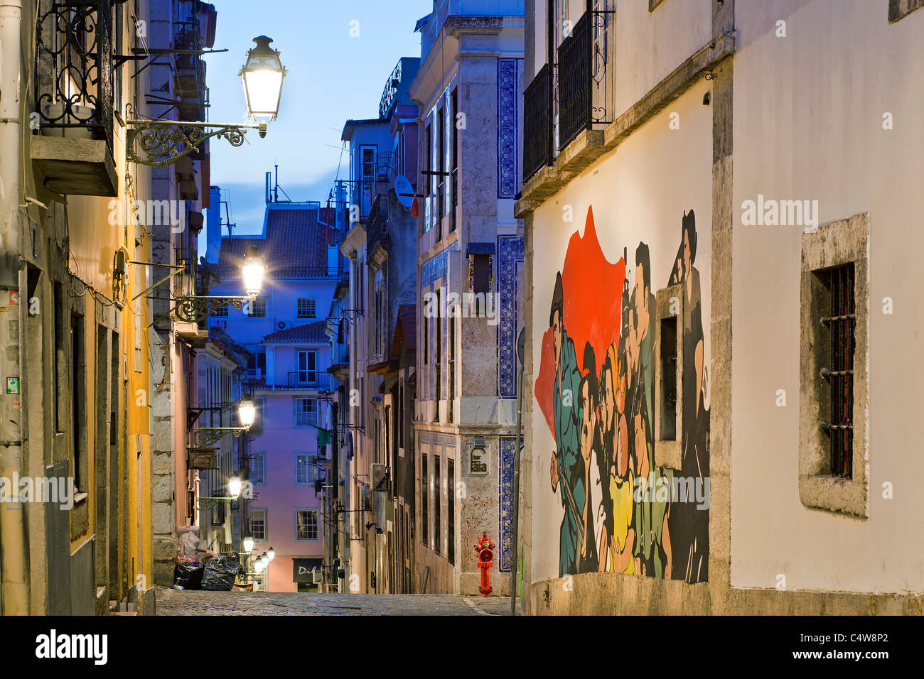 Lisbon bairro alto night hi-res stock photography and images - Alamy
