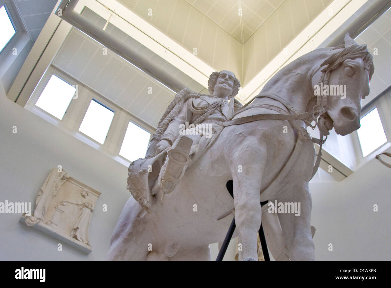 Equestrian statue, Charles II, Duke of Brunswick, Plaster sculpture ...