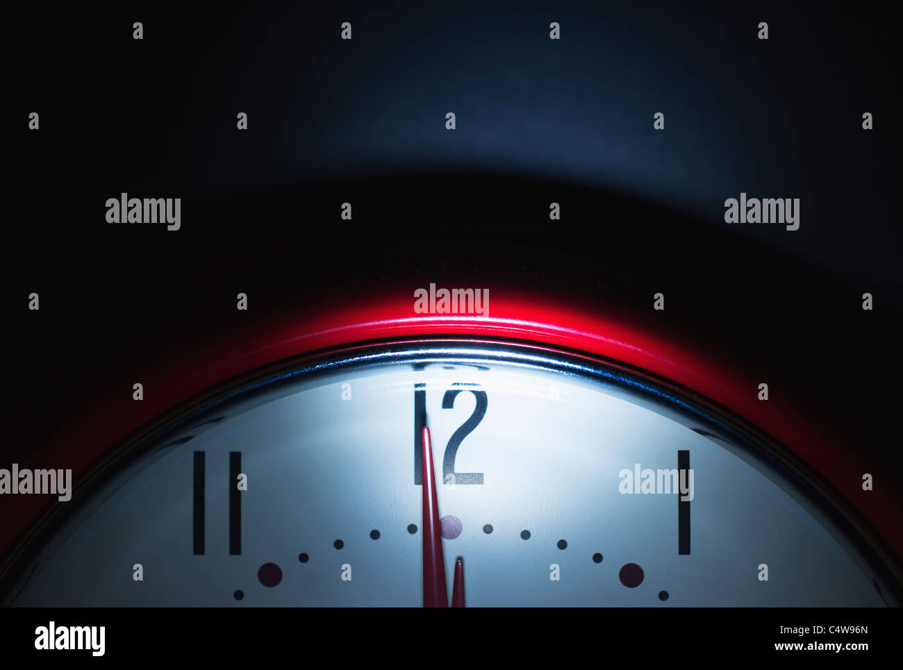 Clock Face Showing Midnight at Vernon Palacios blog