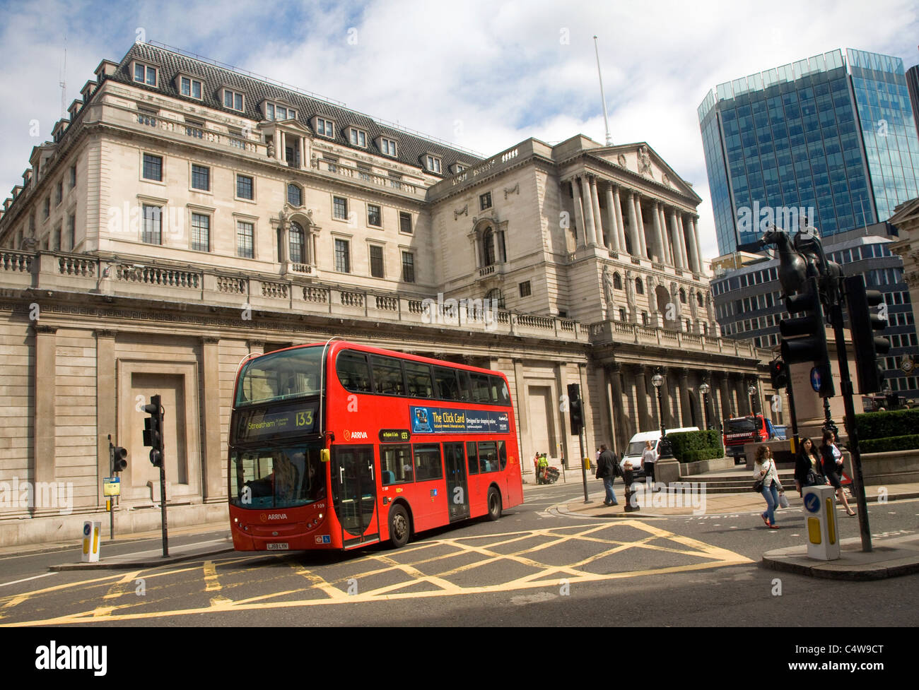 The Bank of England, Threadneedle Street, City of London, London Stock ...
