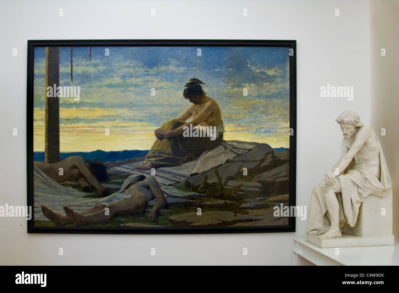 Picture Rispa that protects the body of his children, Plaster sculpture ...