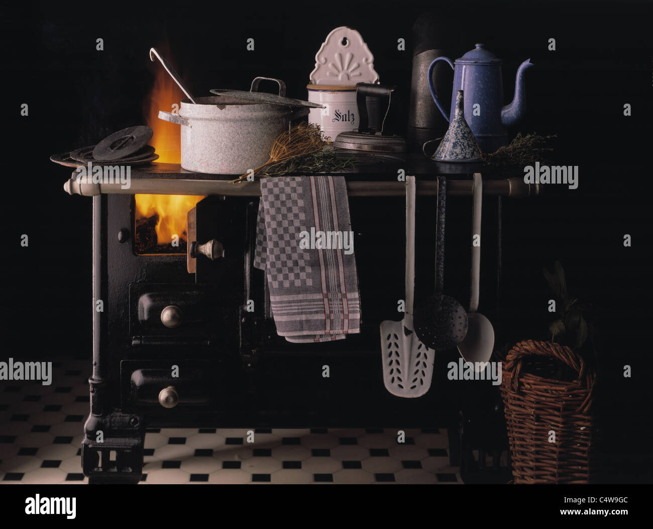 Still: Kitchen scene Stock Photo - Alamy