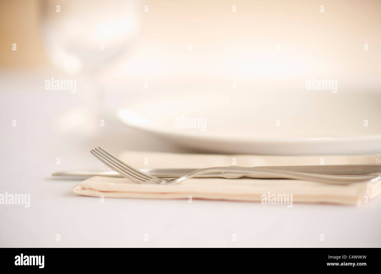 Close-up of place setting Stock Photo - Alamy