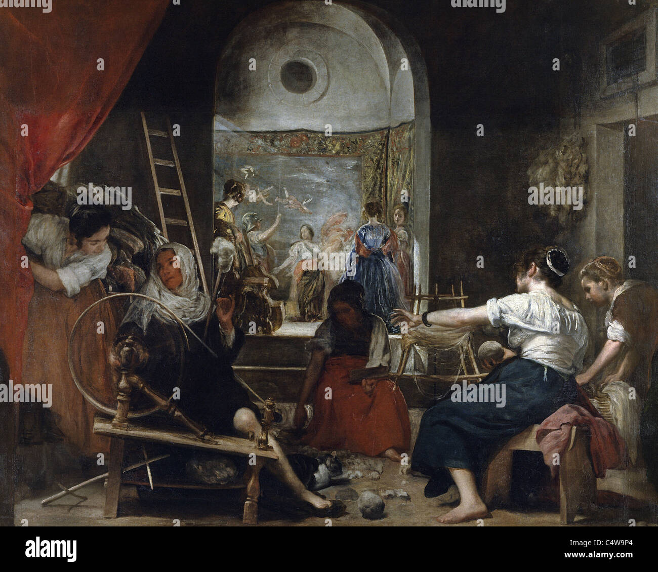 Diego Velazquez Las hilanderas - The spinners Prado Museum - Madrid ...