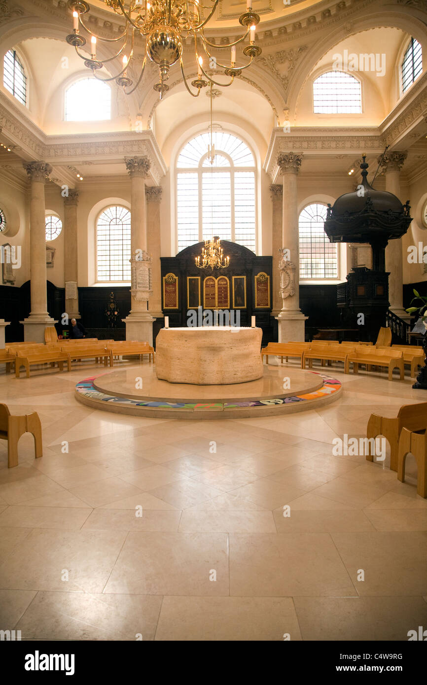 Parish church of St Stephen, Walbrook, City of London Stock Photo - Alamy