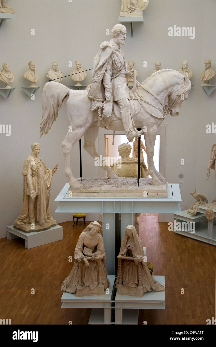 Equestrian statue, Charles II, Duke of Brunswick,Plaster sculpture ...