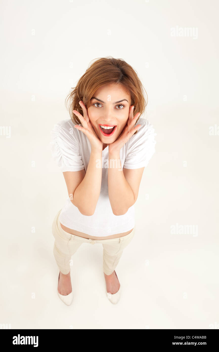 Woman hand mouth arm hi-res stock photography and images - Alamy