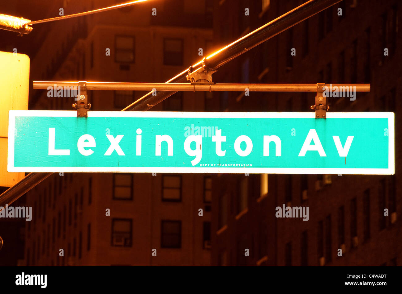 Lexington Avenue, New York City, Road Sign Stock Photo - Alamy