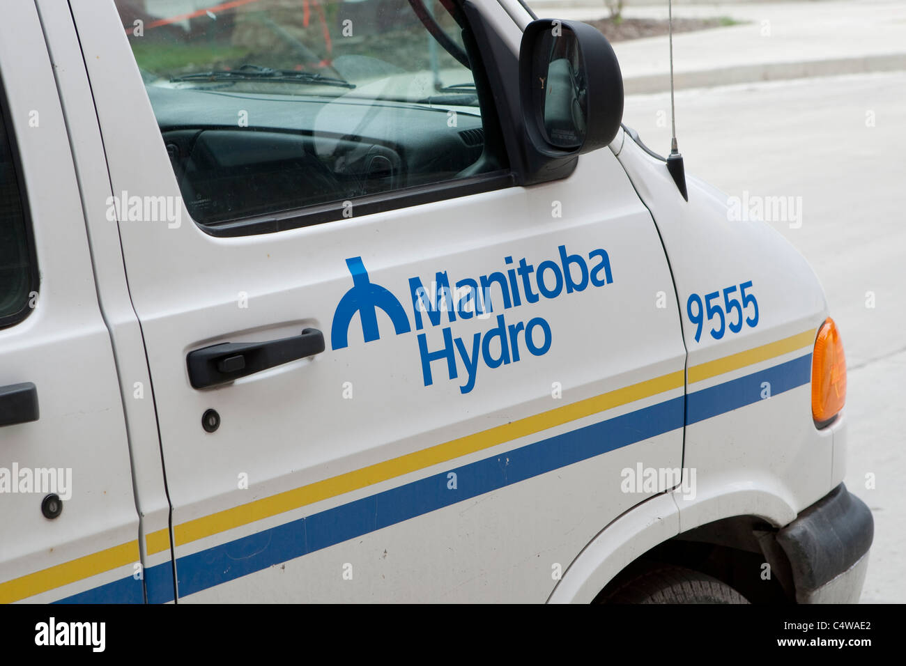 A Manitoba Hydro van in Winnipeg Stock Photo - Alamy