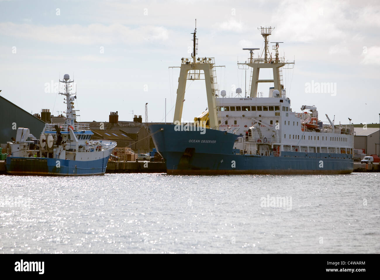 Multi-Role Survey Vessel "Ocean Observer" alongside Montrose Harbour ...