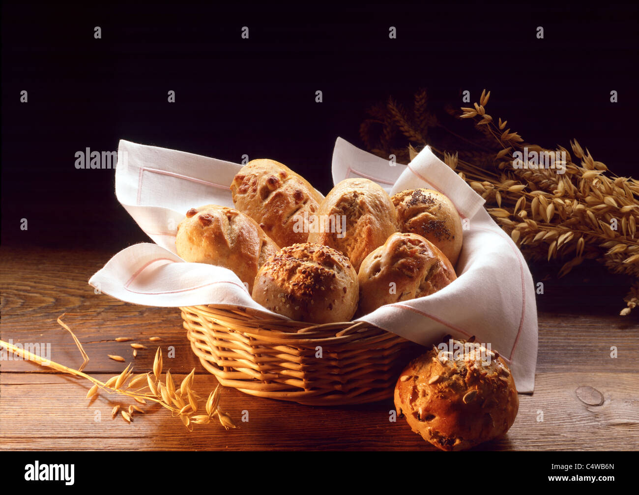 Several kinds of German wheat buns Stock Photo - Alamy