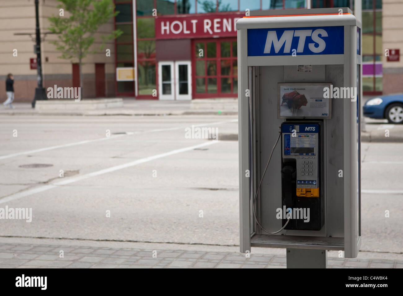 An MTS Public Phone is pictured in Winnipeg Stock Photo - Alamy
