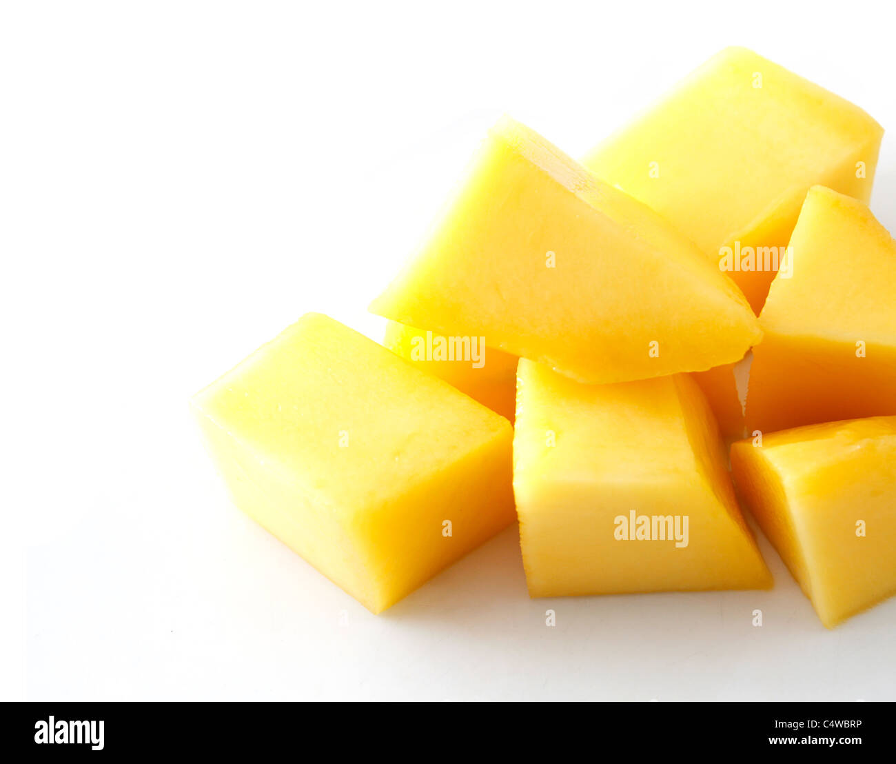 Mango cubes plate hi-res stock photography and images - Alamy